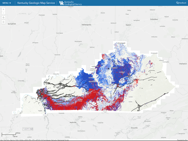 KGS Interactive Map Services - Kentucky Geological Survey