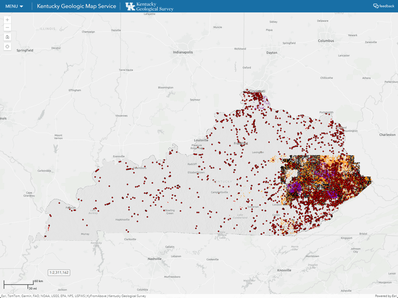 KGS Interactive Map Services - Kentucky Geological Survey