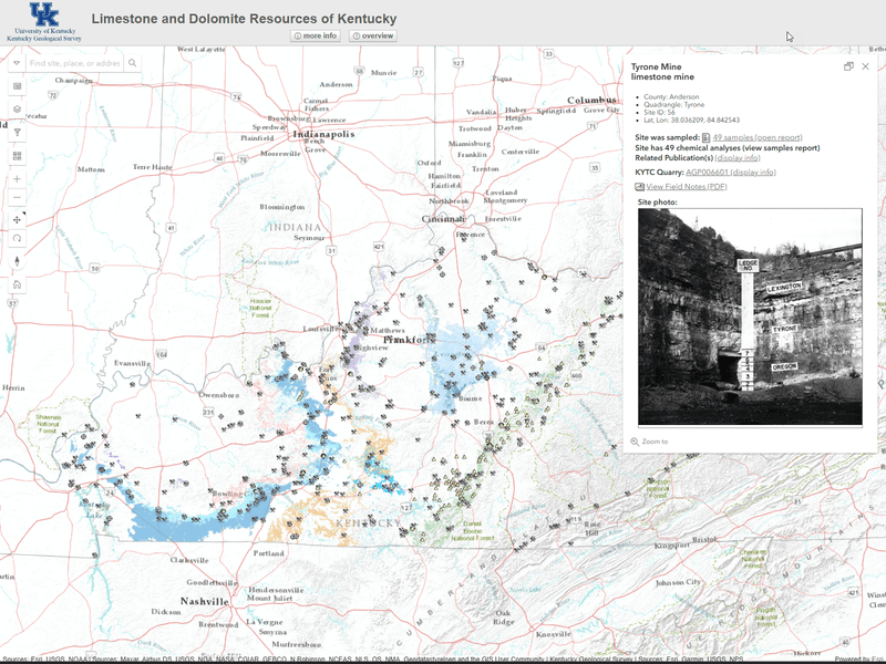 KGS Interactive Map Services - Kentucky Geological Survey